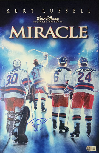 Patrick O'Brien Demsey Autographed Disney's Miracle 11x17 Mini Poster 2