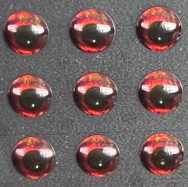 Realistic 3D eyes - "Black Fire"- choose size