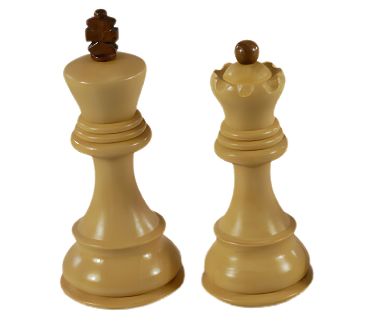 Chess Pieces: Lada Kirkwood & Natural Boxwood Chessmen 3.75" King
