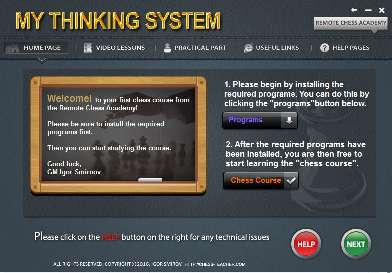 My Thinking System - Chess Course Download