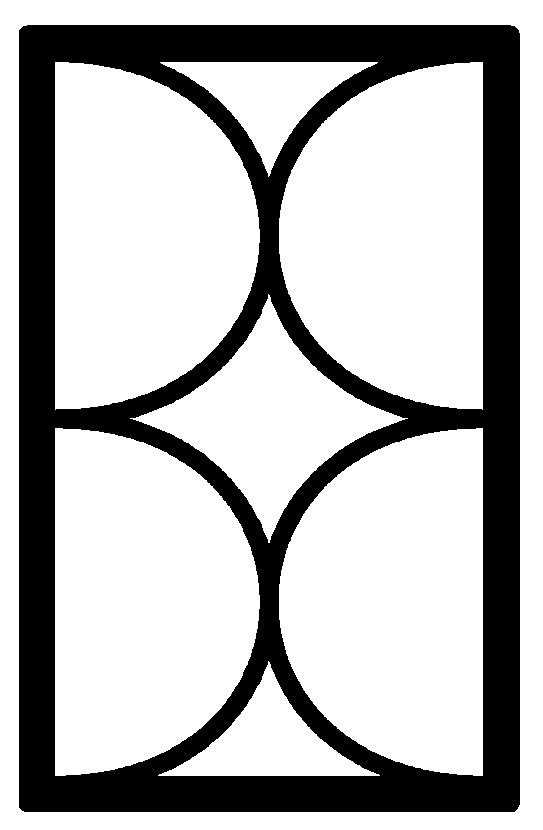 Custom Mullion Insert – Oversize - Up to 26” x 65” - Style 33