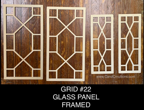 Custom Mullion Insert – Oversize - Up to 26” x 65” - Style 62