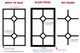 Custom Mullion Insert – Up to 16” x 32” - Style 19