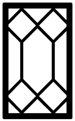 Custom Mullion Insert – Up to 16” x 32” - Style 21