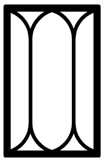 Custom Mullion Insert – Up to 16” x 32” - Style 36
