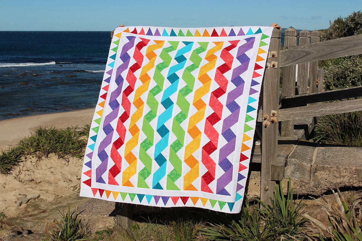 Rainbow Ribbons Quilt - SINGER®