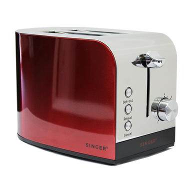 2 Slice Stainless Steel Toaster : SINGER