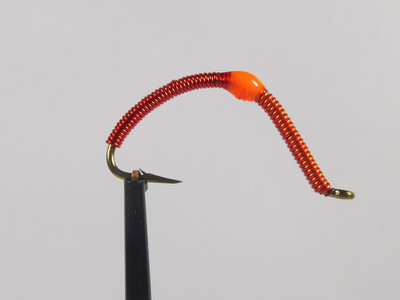 UV Wire Worm, Orange and Red