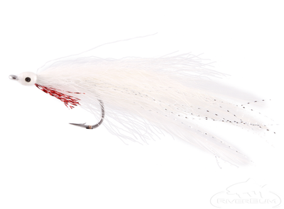 Deceiver, White - Bass Fly Pattern | RiverBum.com