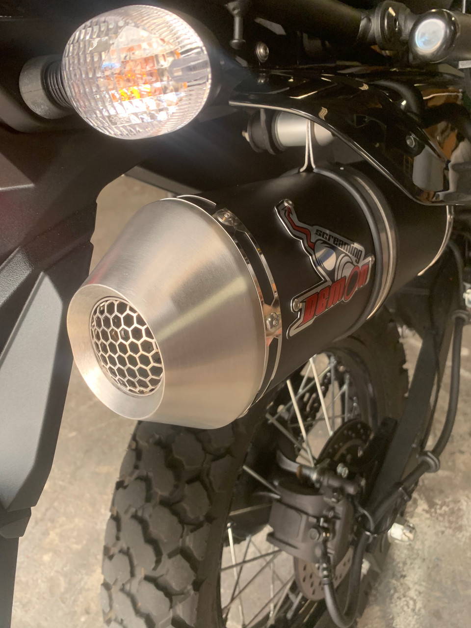 Kawasaki KLR 650 2022-> Screaming Demon Oval S/O Performance Exhaust ...
