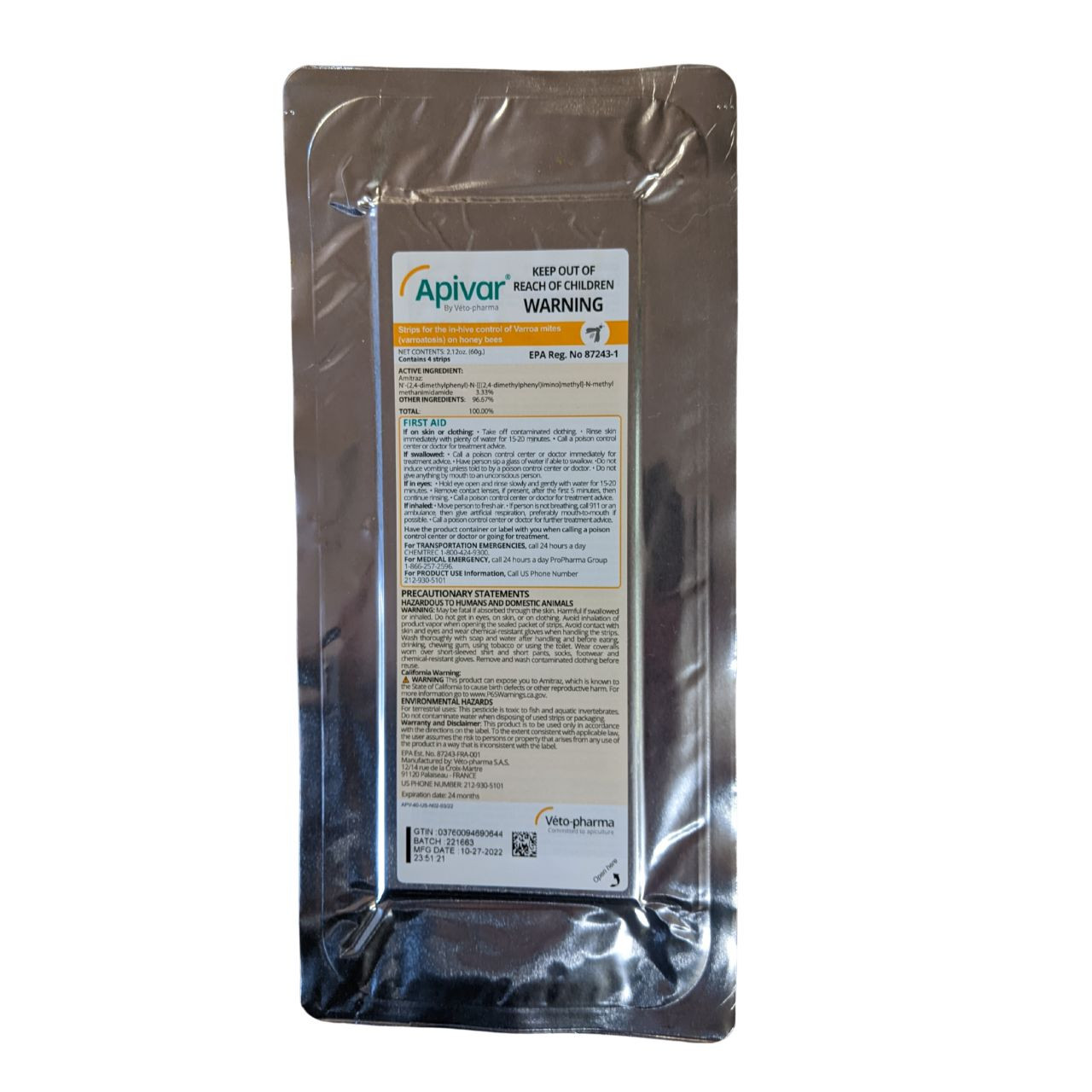 ApiVar Varroa Mite Treatment