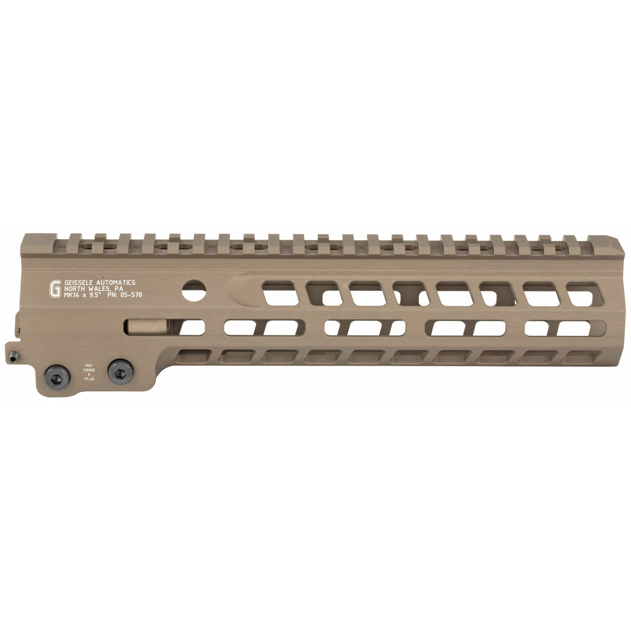 Geissele 9.5" Super Modular Rail MK14 MLOK - DDC