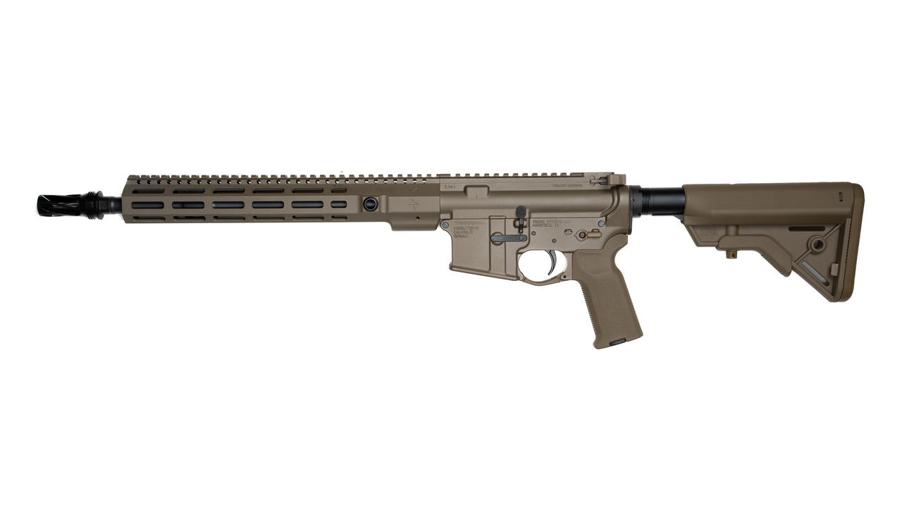 TRIARC Systems | TSR-15S Rifle 13.9" (PINNED) HUXWRX 5.56 Nato | TAN