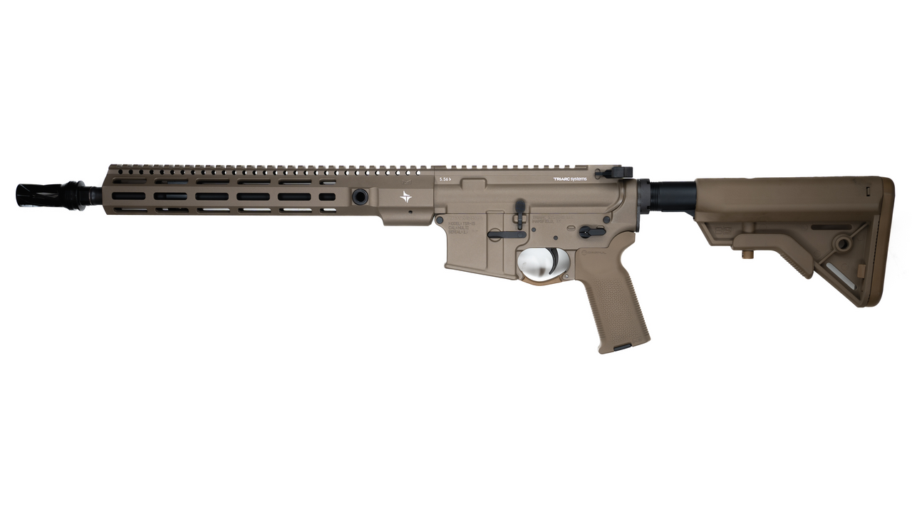 TRIARC Systems | TSR-15S Rifle 13.9" (PINNED) HUXWRX 5.56 Nato | TAN