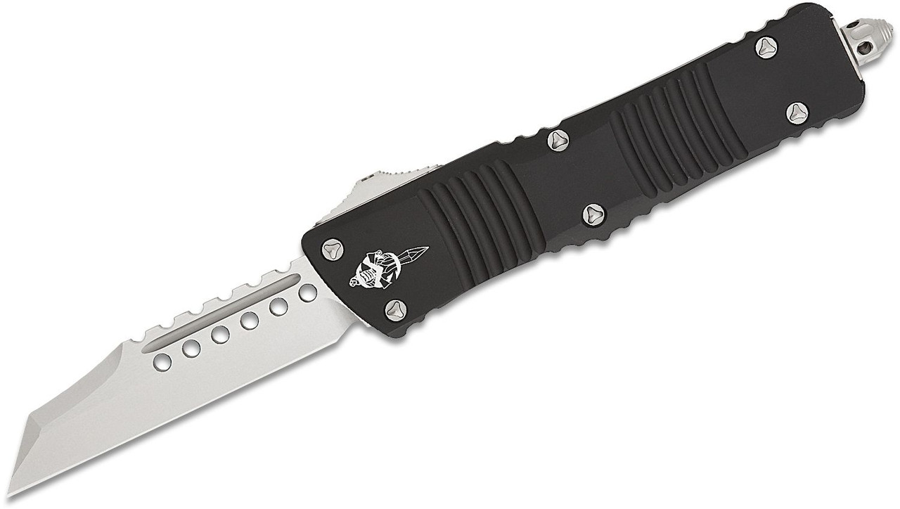 Microtech - Signature Series - Combat Troodon Hellhound Straight Razor ...
