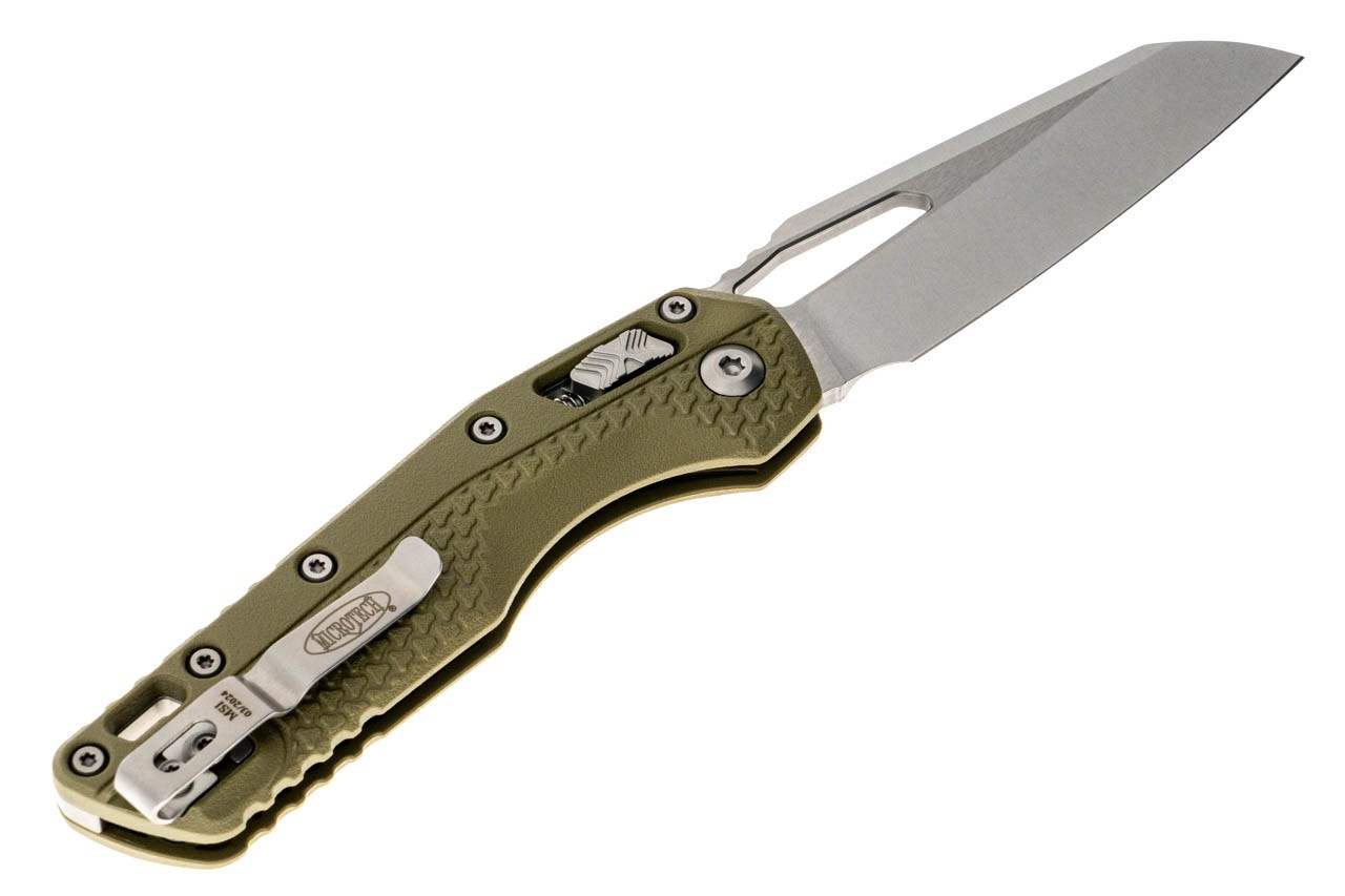 Microtech Msi Se Od Green Injection Molded Handle Stonewashed Blade