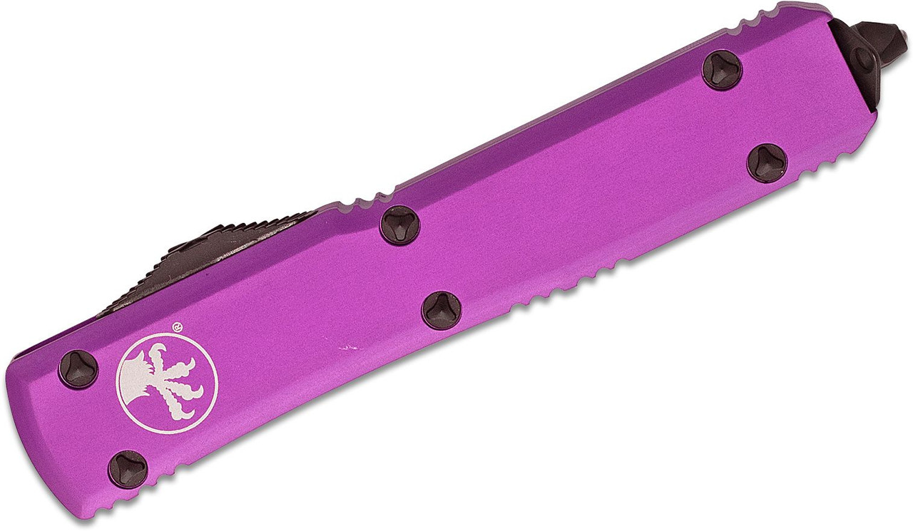 Microtech Ultratech Bayonet OTF Automatic Knife Violet CC (3.4" Black ...