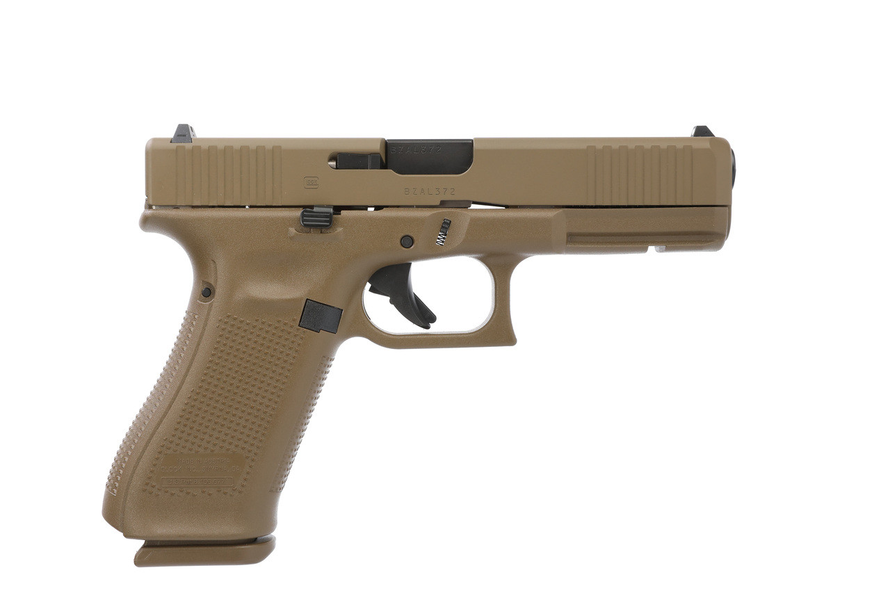Glock 17 Gen 5 FDE Frame and Cerakoted FDE Slide