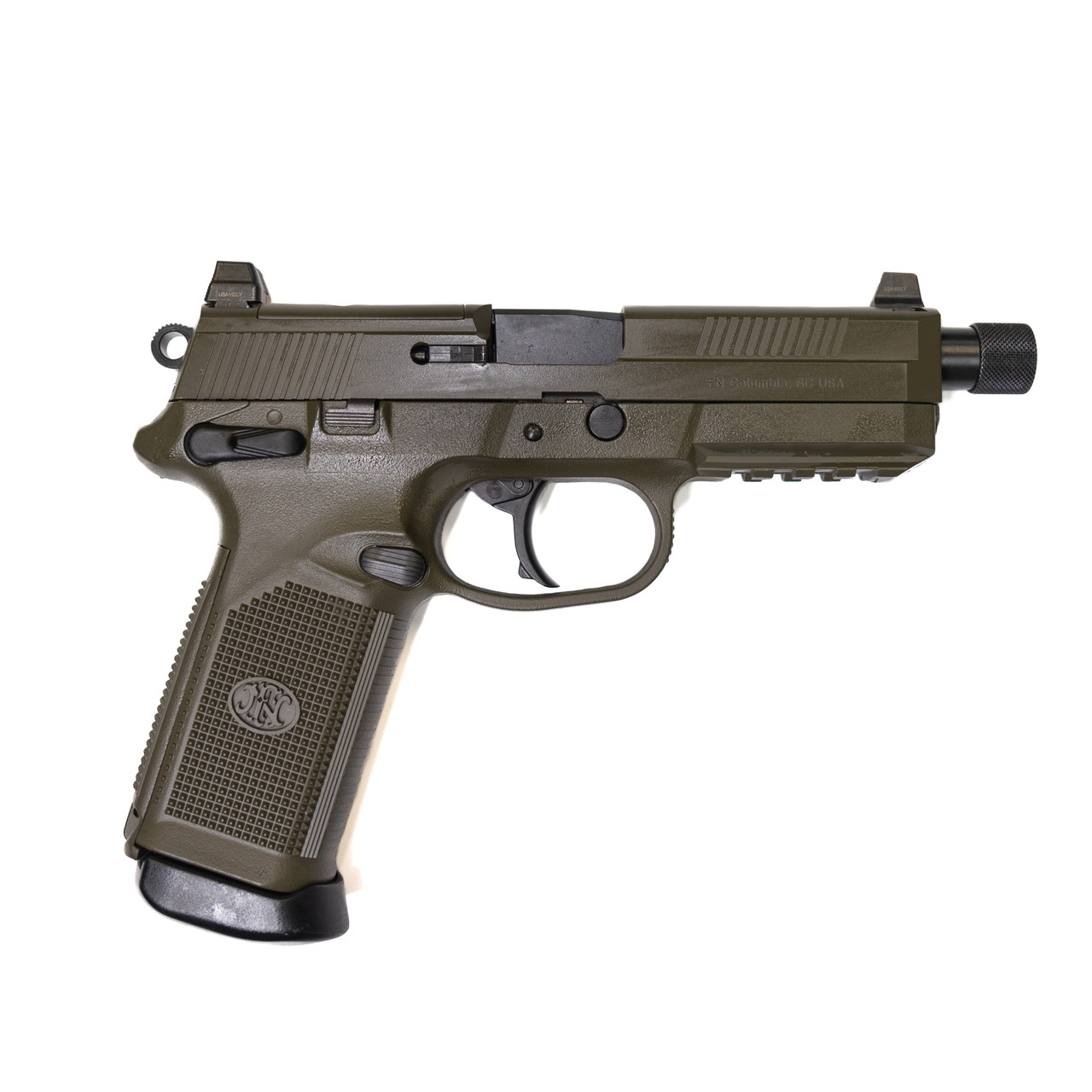 FN America FNX-45 Tactical OD Green 45 ACP Threaded Barrel 5 Mag Bundle