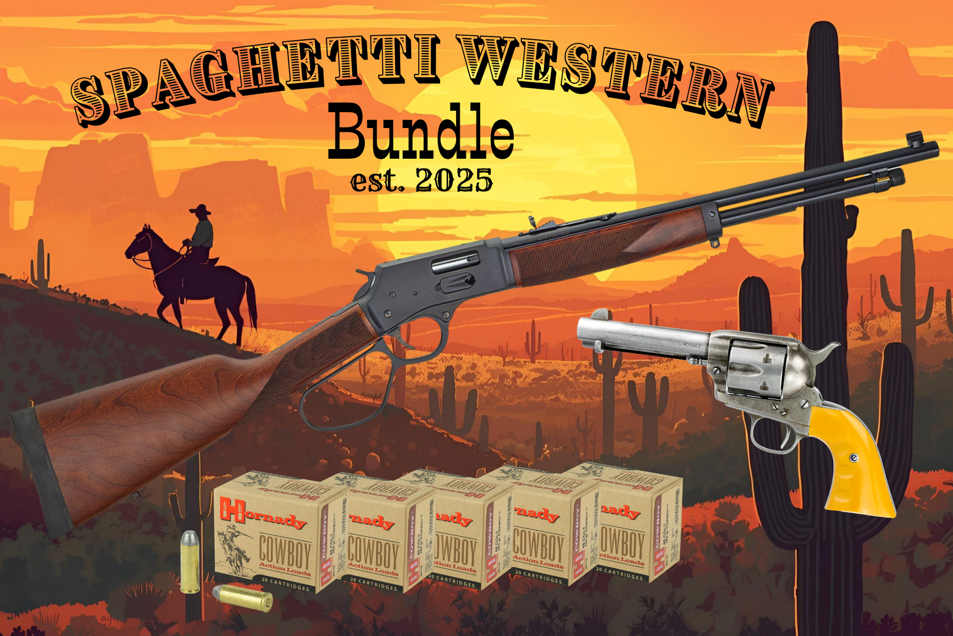 Spaghetti Western Bundle - Henry Big Boy, Cimarron Rooster Shooter ...