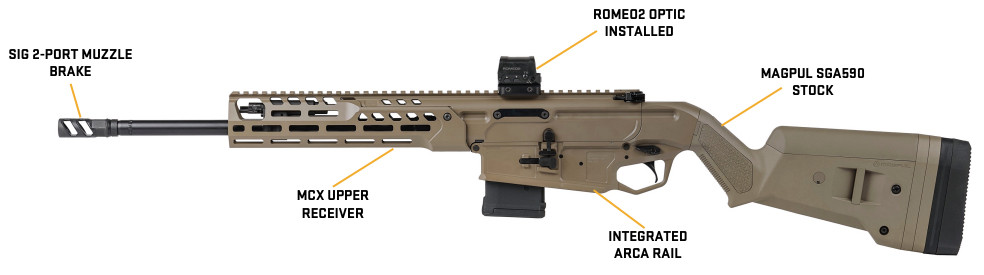 Sig Sauer MCX-R Regulator 5.56 Nato 16" Barrel w/ Romeo 2 Red Dot