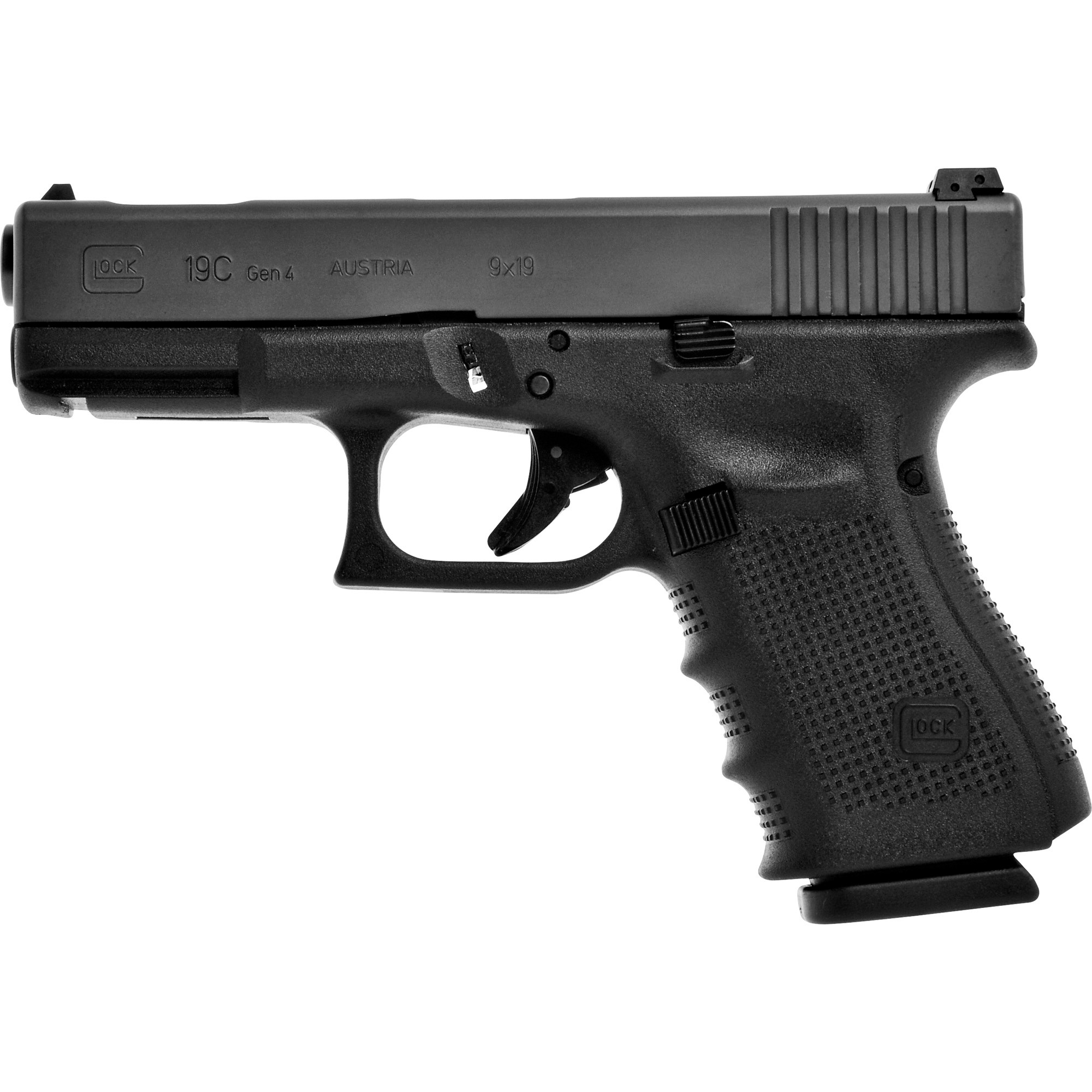 Glock - 19C Gen 4 9mm Pistol 4.02" Compensated Barrel - 15 Rd