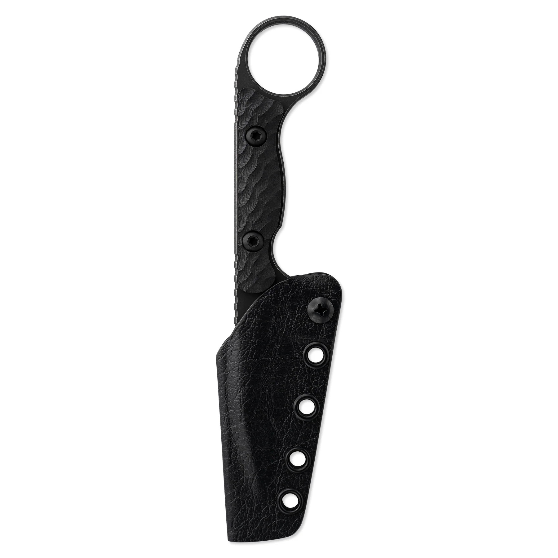 Toor Knives Jank Shank Carbon Tactical Fixed Blade Knife Black