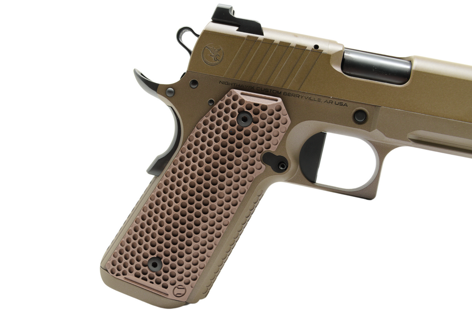 Nighthawk Custom Sand Hawk Single Stack - Comp 5" 9mm Optic Ready Pistol