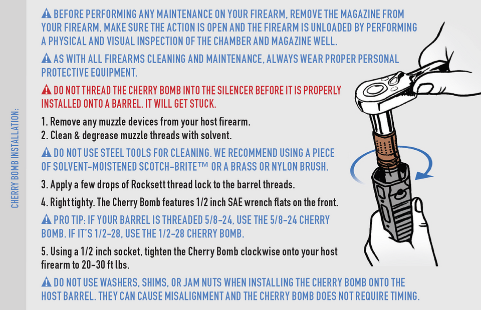 Q Cherry Bomb Quickie Muzzle Brake