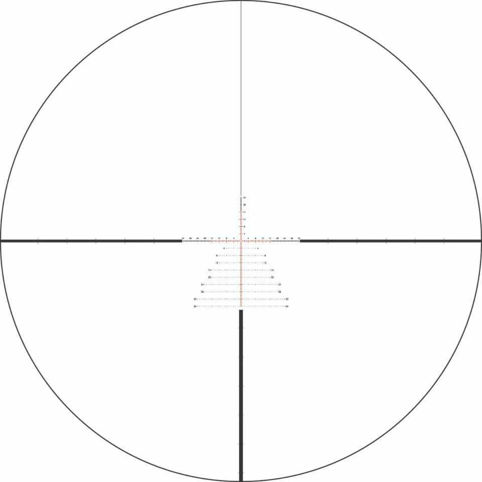 Vortex - Razor HD LHT, 4.5-22x50, FFP, XLR-2 (MOA) Reticle, 30 mm Tube