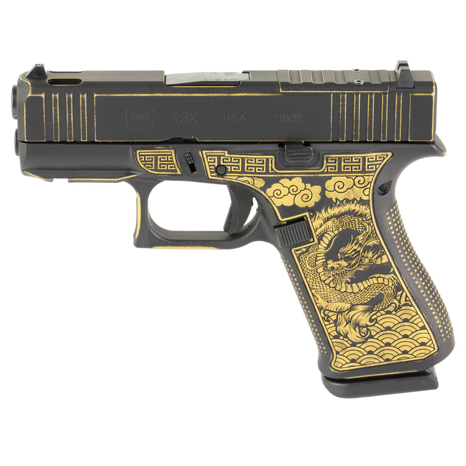 Glock 43X Optic Ready Dragon Compensated 9mm Pistol