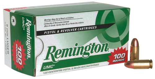 Remington UMC - 9mm 115 Grain FMJ - 100Rds
