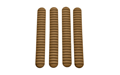 B5 Systems Rail Covers 4 Pack Fits M-LOK Rails Matte Coyote Brown