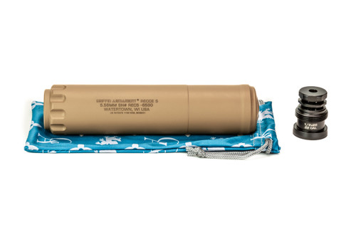 Griffin Armament Recce 5 Suppressor - FDE
