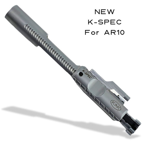 KAK Industries K-SPEC Enhanced AR10 BCG Down Vent - Full Chrome