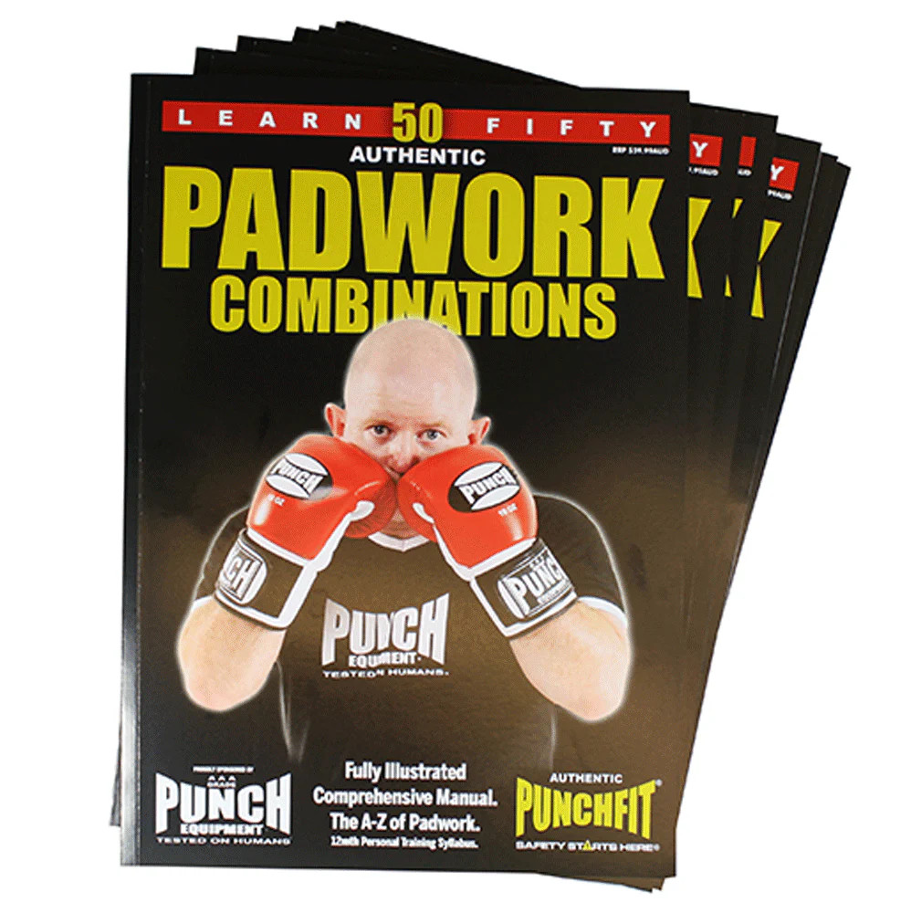 Punchit® 50 Combo Pad Work Boxing Book - Zenjo Martial Arts Supplies