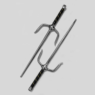 Sai Weapon – 18 Inch Chrome | Traditional Martial Arts Training Sai