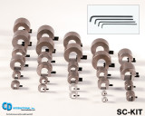 Steel Balancing C-Clamp Weight Set; 28 pieces - Balancing Weights
