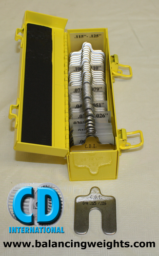 Complete Kit Size A Stainless Steel Alignment Shims - Balancing Weights