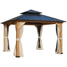 Sol 72 Outdoor Cogswell Solid Wood Gazebo Installation