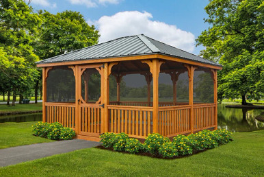 Amish Country Gazebos Rectangle Gazebo Installation Service