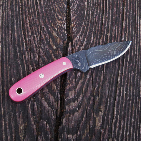 Lacy Smith - Damascus Pocket / Neck Knife - SK1605326-FLS - Smith Knives
