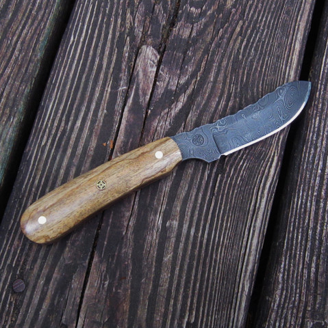 Lacy Smith - Damascus Skinner - SK1605330-FLS - Smith Knives