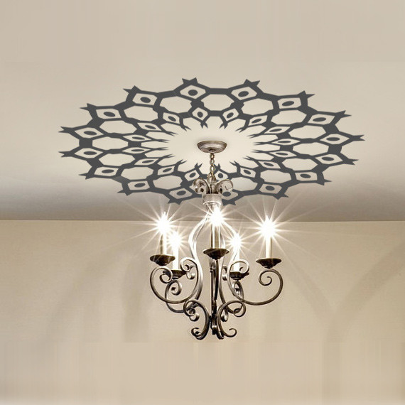 Ceiling medallion Decal Aztec Web Tribal Decor