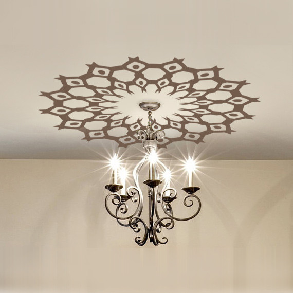 Ceiling medallion Decal Aztec Web Tribal Decor