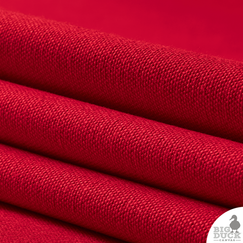 #10/60" Duck Cloth Red | Canvas Fabric By The Yard | Bulk Fabric