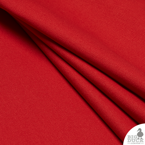 Red 10oz Cotton Duck Cloth - Cotton Canvas By The Yard