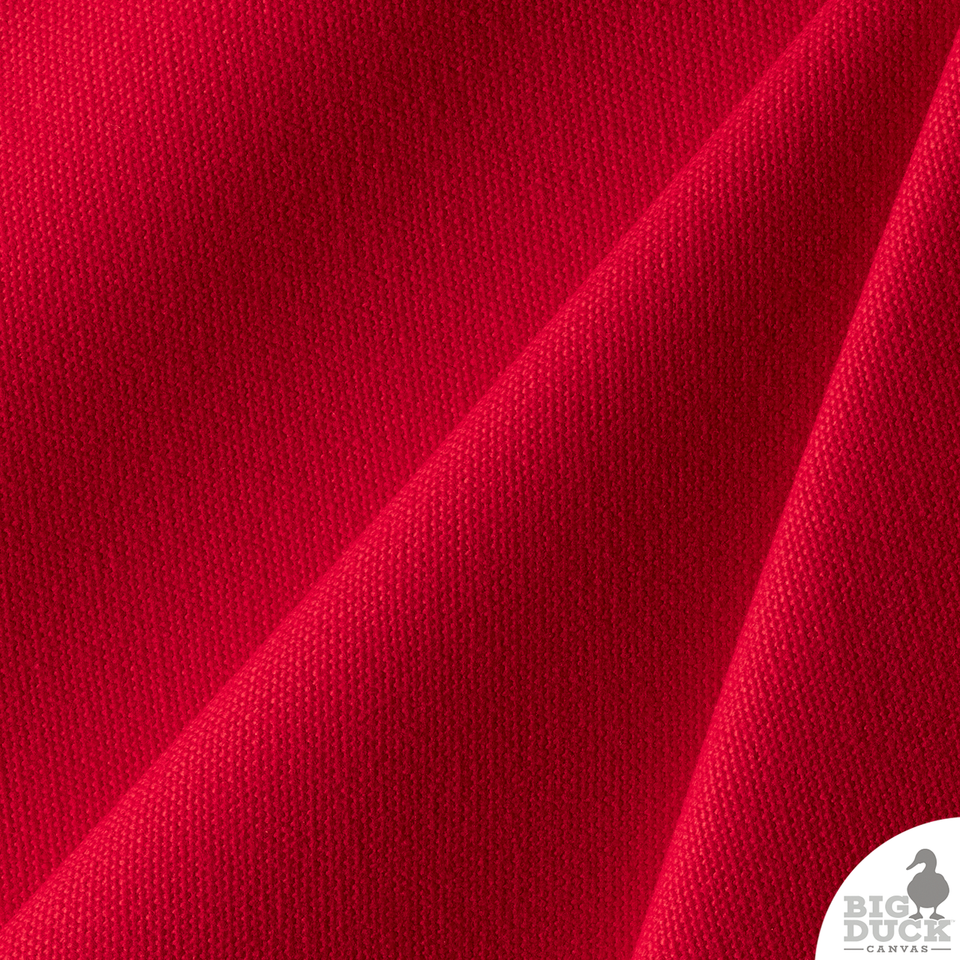 #10/60" Duck Cloth Red | Canvas Fabric By The Yard | Bulk Fabric