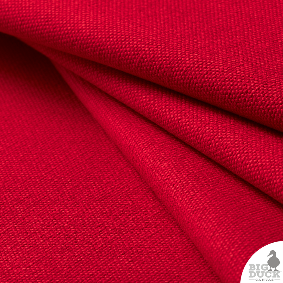 #10/60" Duck Cloth Red | Canvas Fabric By The Yard | Bulk Fabric