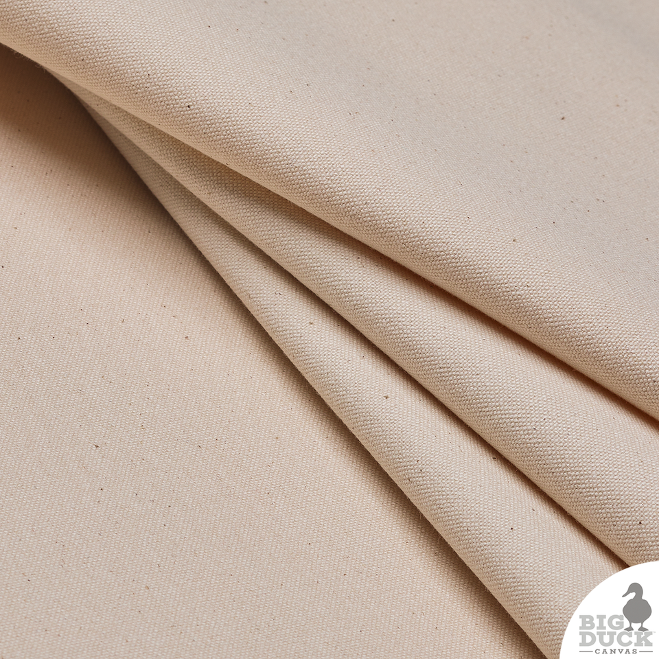 Canvas Fabric | Natural 10oz Cotton Duck Cloth | Cotton Canvas By The Yard